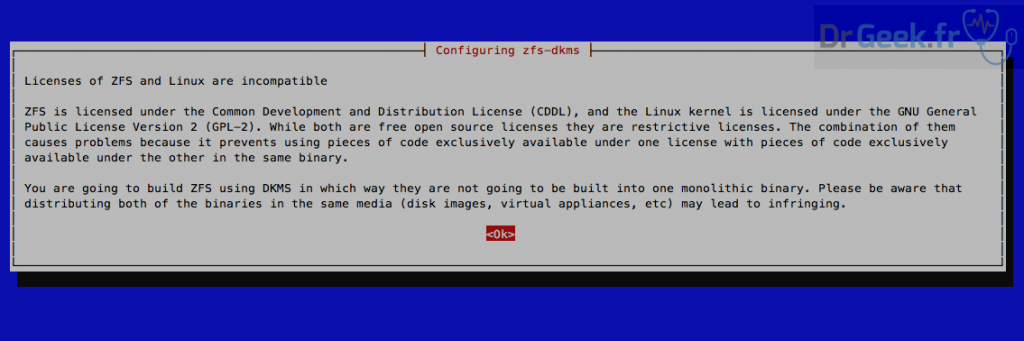 Etape 1a – Installation – Boot EFI & ZFS on Debian (chez soi) – DrGeek.fr